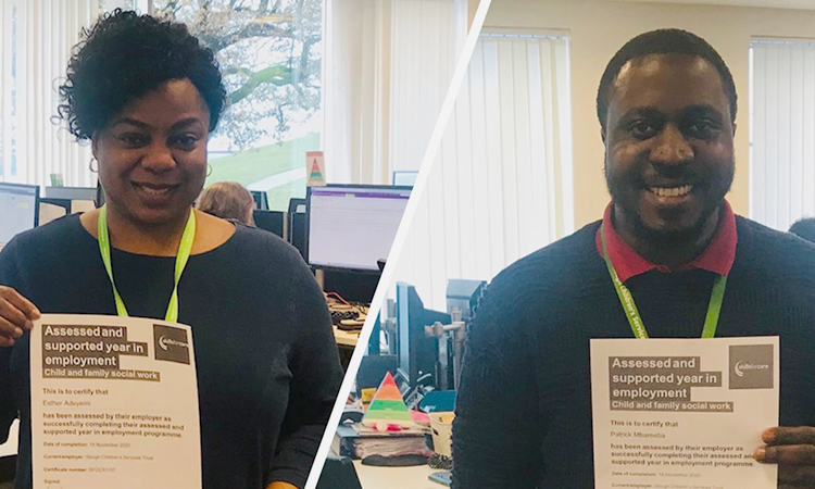 ASYE social workers celebrate | Slough Children's Services Trust